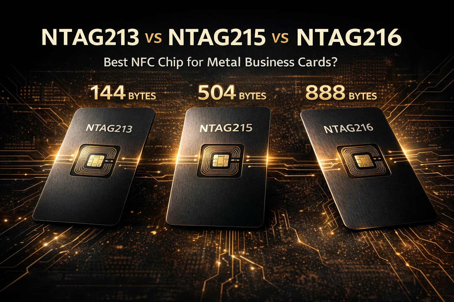 NTAG213 vs NTAG215 vs NTAG216: NFC Chip Guide for Metal Business Cards ...