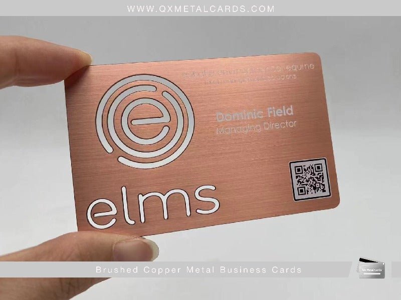 Rose Gold Metal Business Cards – Matte, Brushed & Mirror Custom Cards ...