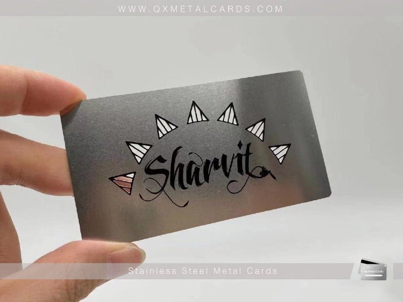 Custom Stainless Steel Business Cards | Durable Metal Name Cards – QX ...