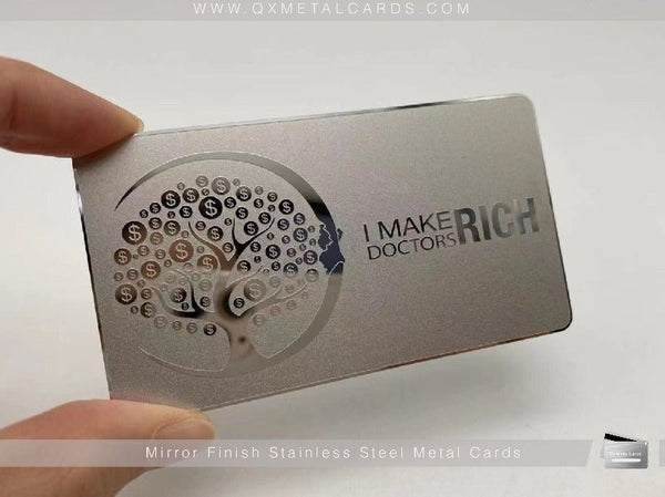 Premium Stainless Steel Business Cards | Custom Metal Cards | QX Metal ...